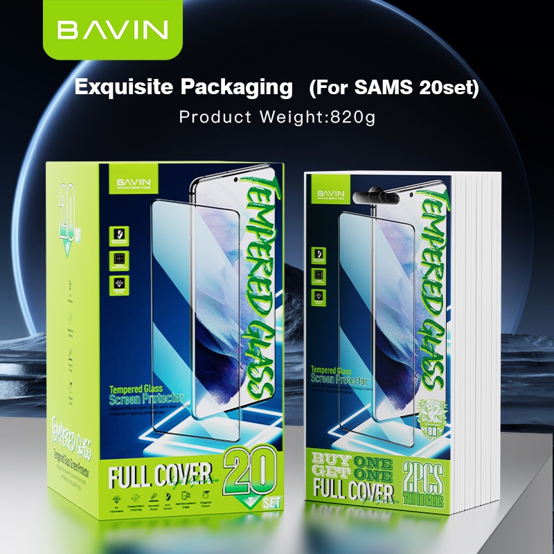 [Buy 1 Get 1 FREE] BAVIN Q4 Series Phone Tempered Glass Screen ...