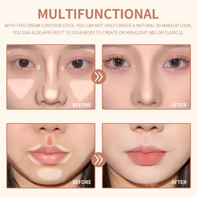 Kimuse Magic Highlight & Contour Stick Face Brightens & Shades Pencil ...