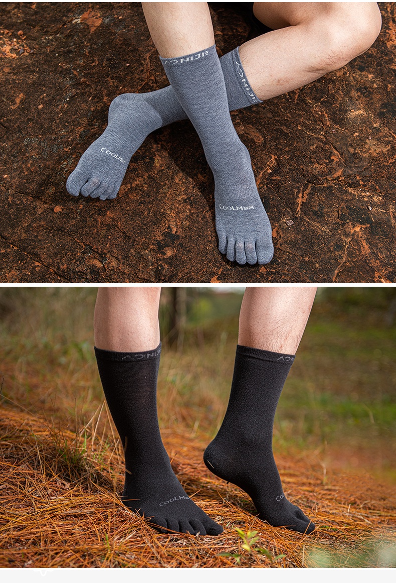 AONIJIE Trail Running Five Toe Socks Middle Tube Quick Dry Men Women ...