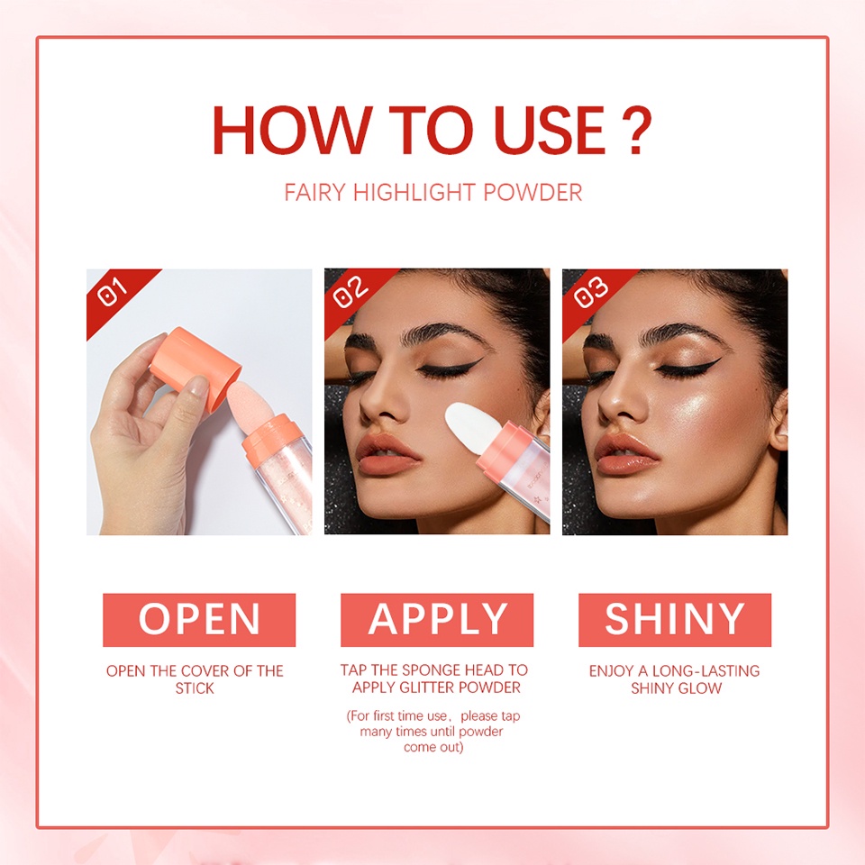 Ibcccndc Highlighter Powder Spray 3Pcs | Shopee Philippines