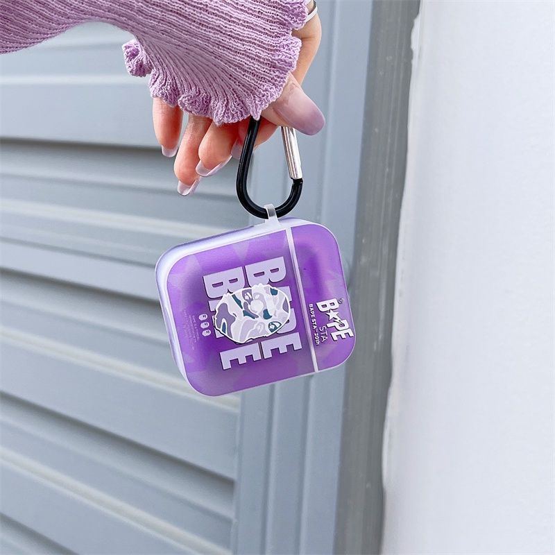 Fashion Bape Trendy Brand TPU Matte Airpods Case Compatible For Airpods ...