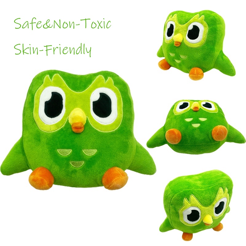 20cm Owl Headgear Funny Soft Owl Stuffed Toy Christmas Gift Duolingo ...