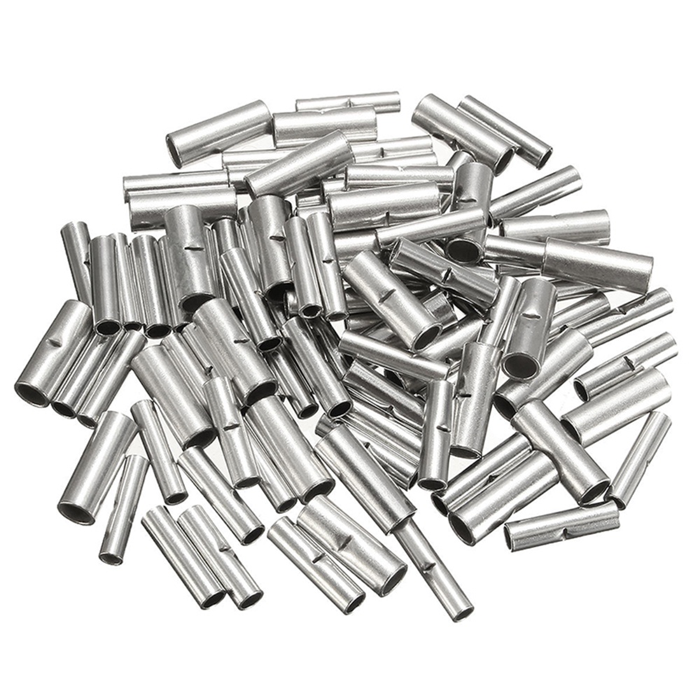 50Pcs/lot Butt Wire Connector AWG 22-8 Pure Copper Tinned Splice Crimp ...