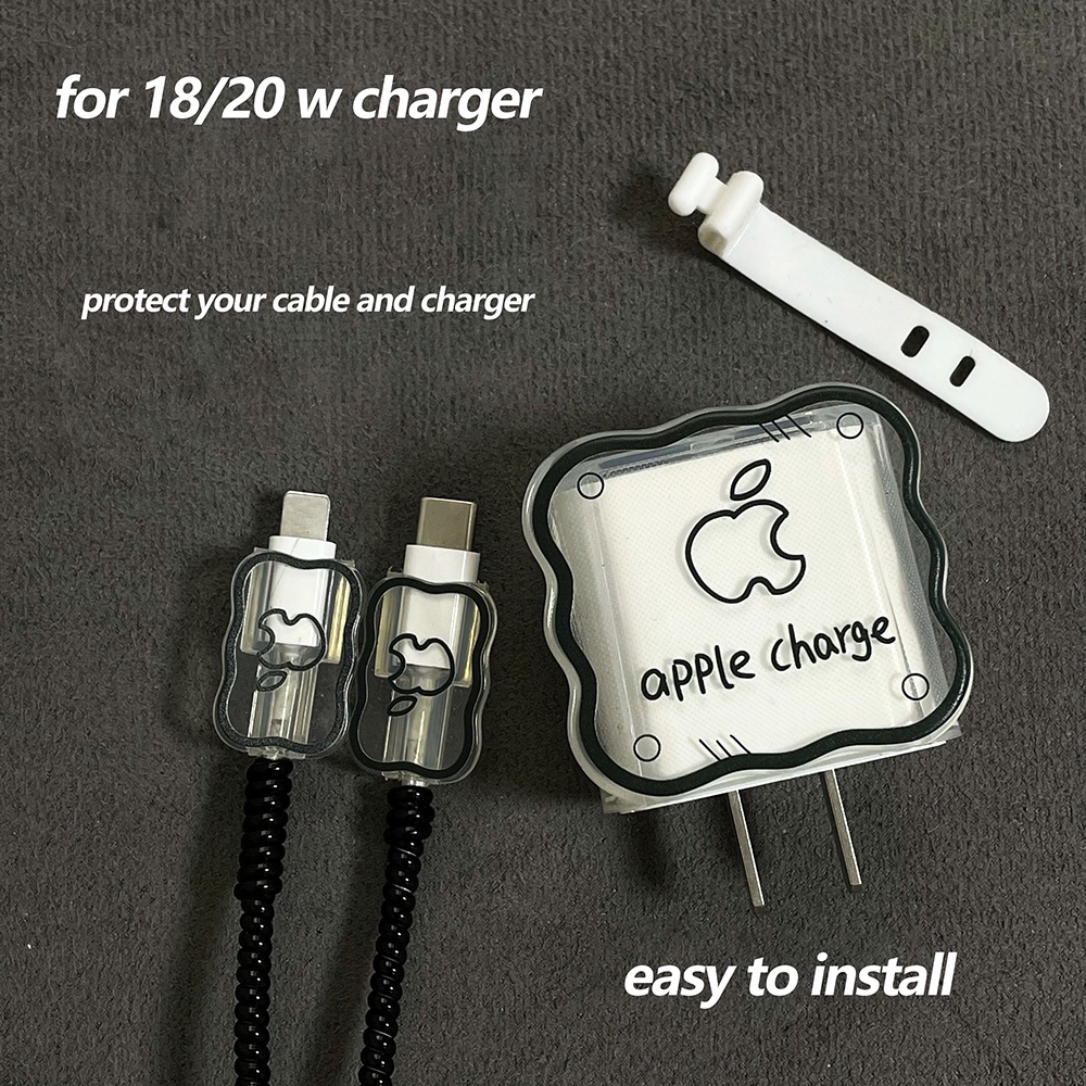 Charger Protector Wave Charger Case Fast Charging Cable Protector for ...