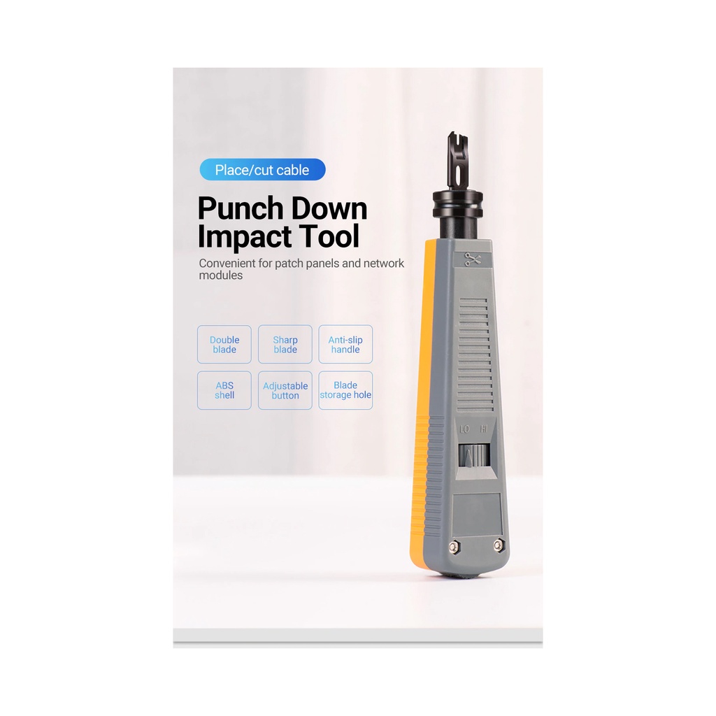 Vention Punch Down Impact Tool Network Punch Tool w/ Double Blade ...