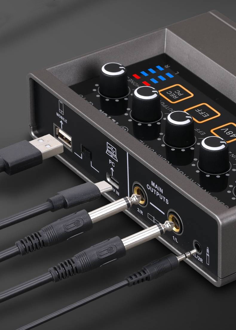 TEYUN Q-16 Audio Interface Sound Card with Monitoring,Sound Card For ...