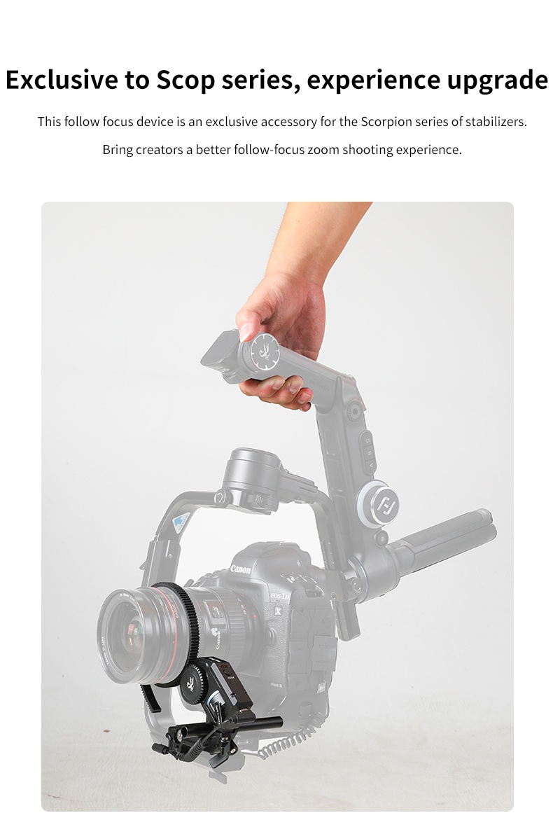 FeiyuTech Portable Brushless Motor Follow Focus Kit Wireless Lens ...