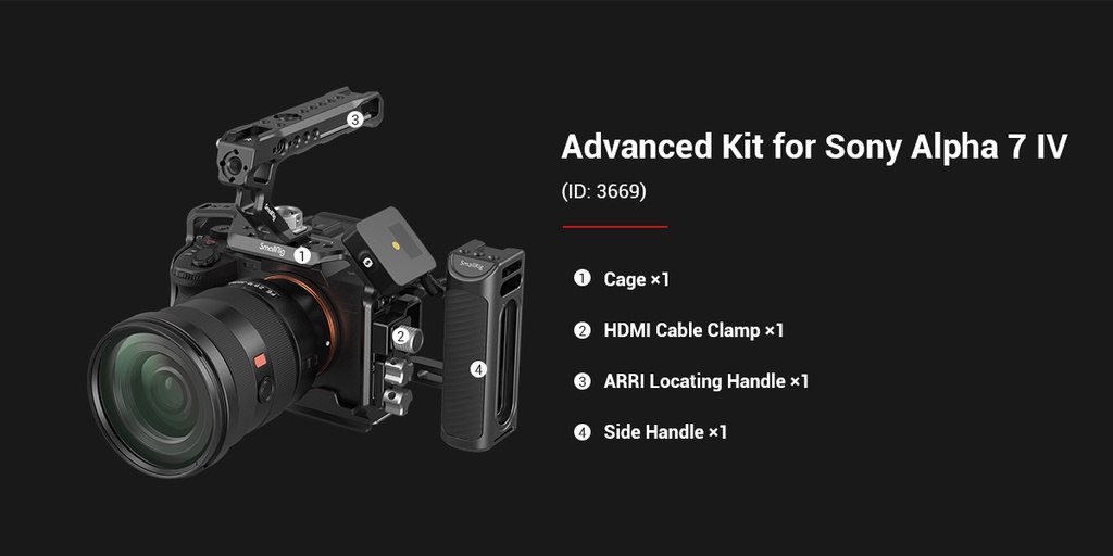 SmallRig Full Dslr Sony A7 IV a7m4 Camera Cage Rig for Sony Alpha 7 IV ...
