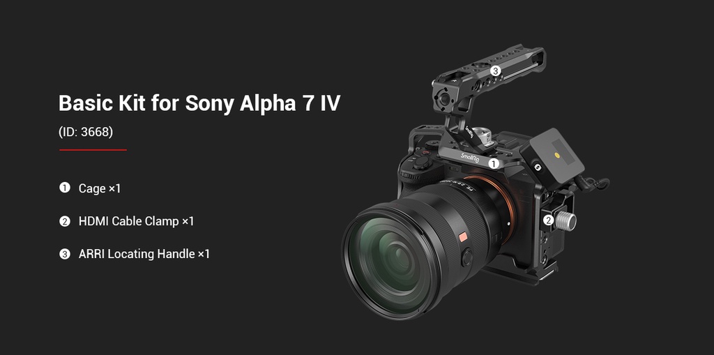 SmallRig Full Dslr Sony A7 IV a7m4 Camera Cage Rig for Sony Alpha 7 IV ...