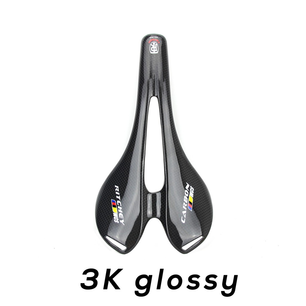 Ritchey WCS Logo Sticker Cushion Mountain/Road Bike 3K Gloss Full Carbon Fibre Saddle Bicycle ...