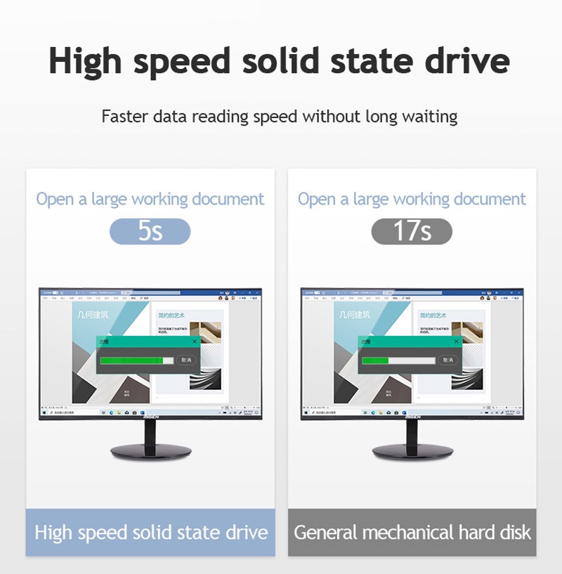 VOVOVA Desktop Computer set pc Inter i7 Full Set PC Set Gaming computer ...