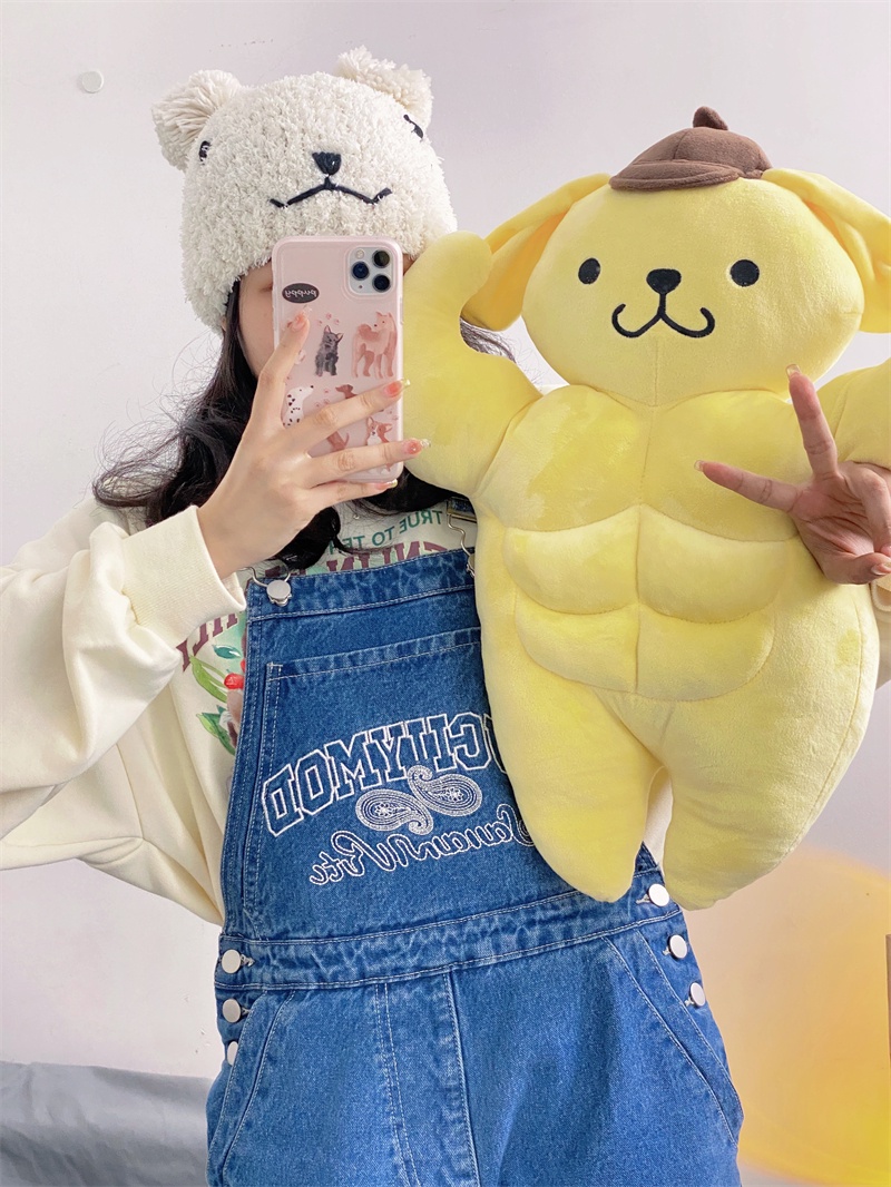 Sanrio Muscular Pom Pom Purin With Pecs and Abs Plush Toy Lovely ...