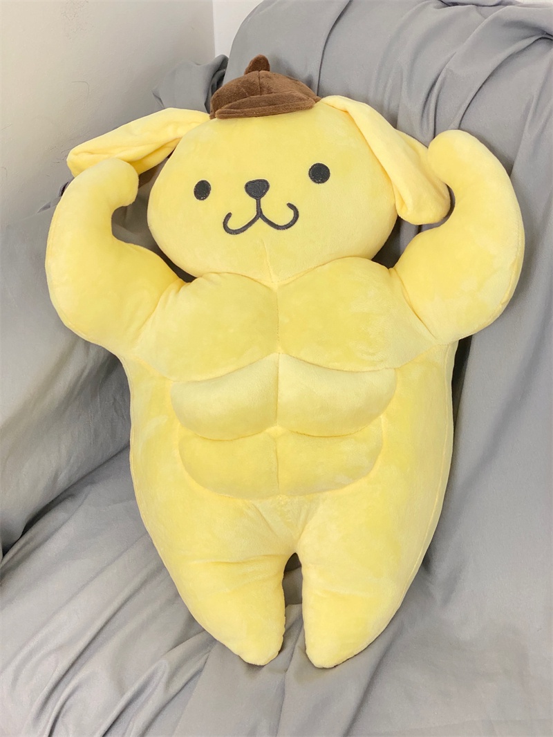 Sanrio Muscular Pom Pom Purin With Pecs and Abs Plush Toy Lovely ...
