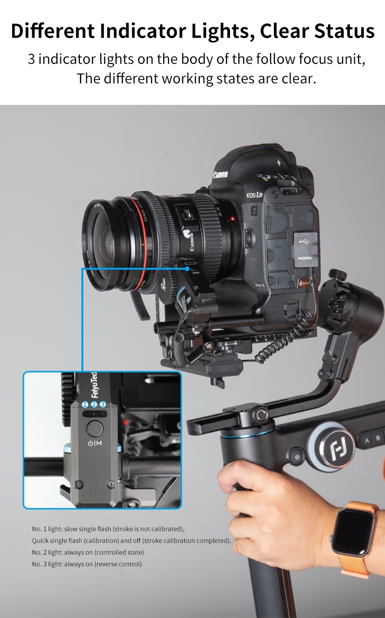 FeiyuTech Portable Brushless Motor Follow Focus Kit Wireless Lens ...