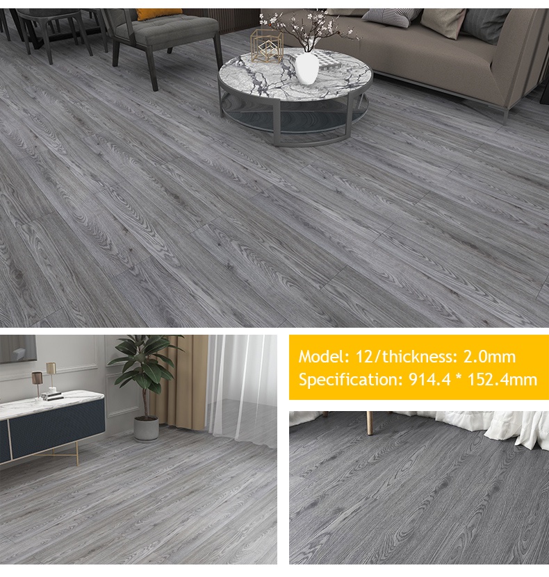 3D Waterproof Vinyl floor sticker 91cm x15cm Wood Grain Flooring PVC ...