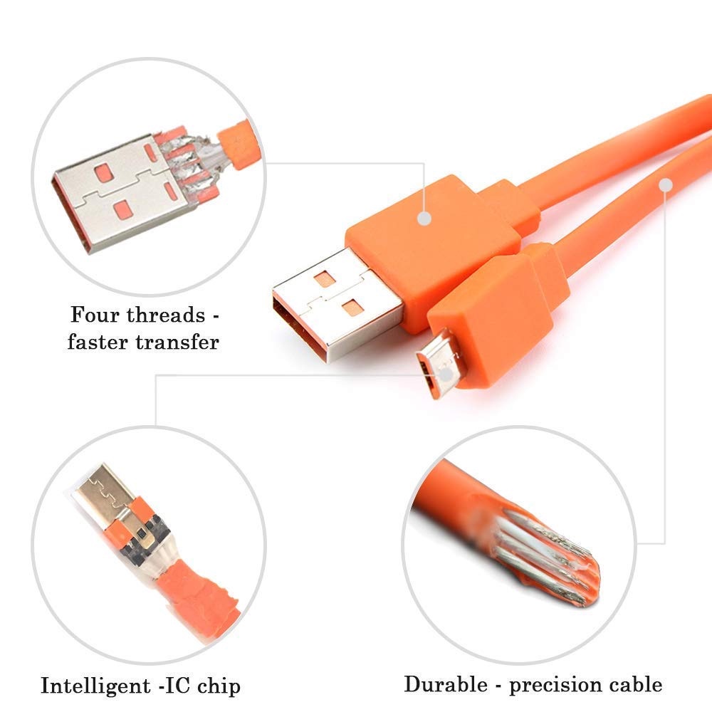 Micro USB Cable USB Power Cord 1M Data Cord Charging Cable for JBL ...