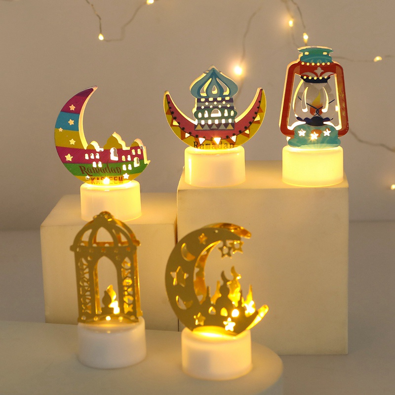 Eid Mubarak Decoration Lights Battery Powered Eid Led Candle Light ...
