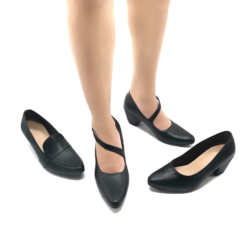 Gawang Pinoy Shoe MARIKINA MADE Women Office Black Shoes Heels School ...
