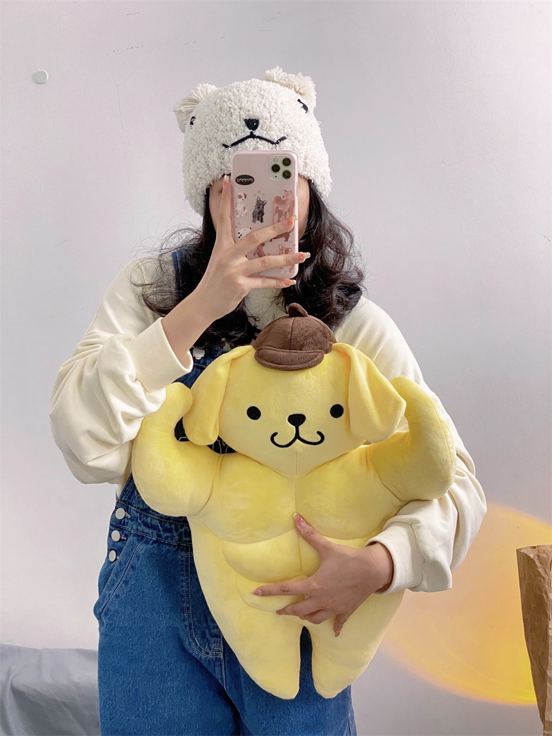 Sanrio Muscular Pom Pom Purin With Pecs and Abs Plush Toy Lovely ...