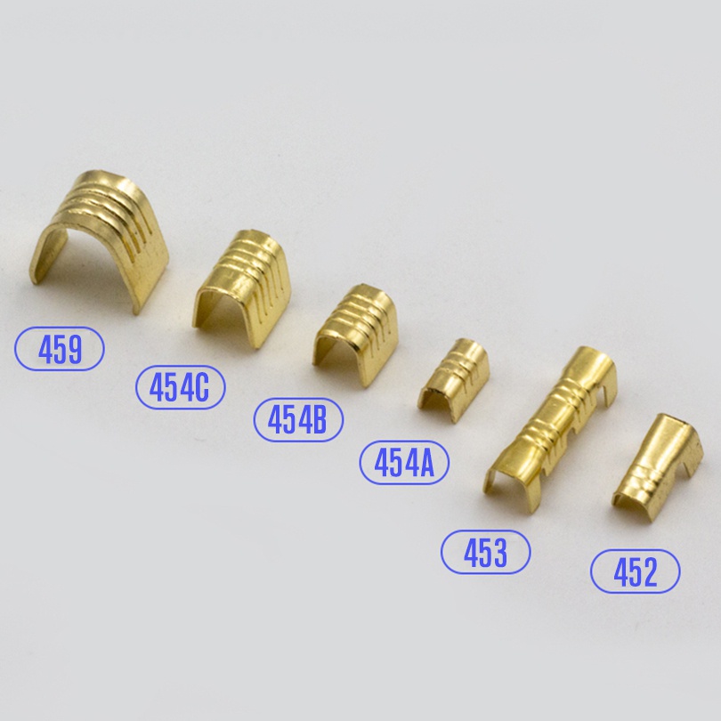 100Pcs U Shape Copper Ring Terminals Non-Insulated Car And Motorcycle ...