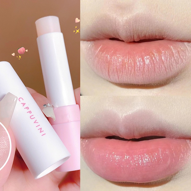 CAPPUVINI Grape Peach Moisturizing Lip Mask Repair Lines Balm 2.5g/Pc 2 ...