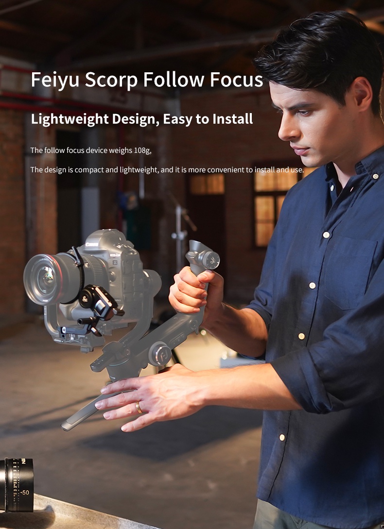 FeiyuTech Portable Brushless Motor Follow Focus Kit Wireless Lens ...