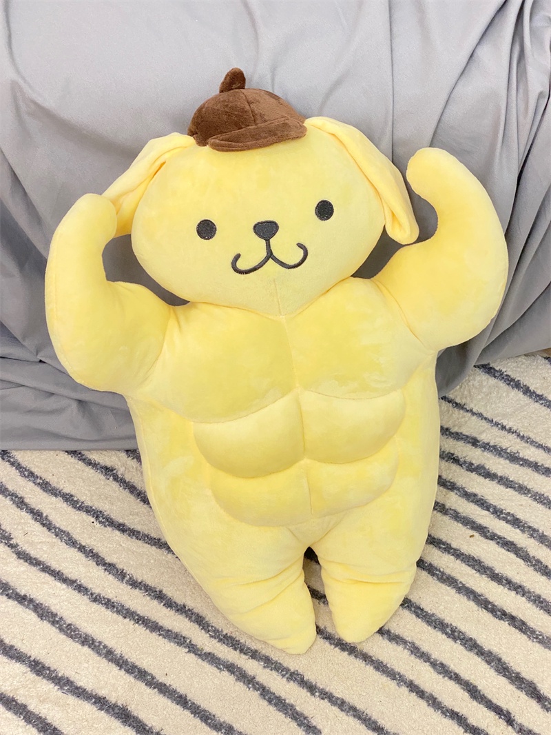 Sanrio Muscular Pom Pom Purin With Pecs and Abs Plush Toy Lovely ...