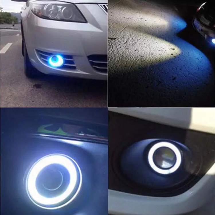 2PCS Car COB LED Angel Eyes Fog Light Ring Lens Projector Halo Ring Fog Lamp | Shopee Philippines
