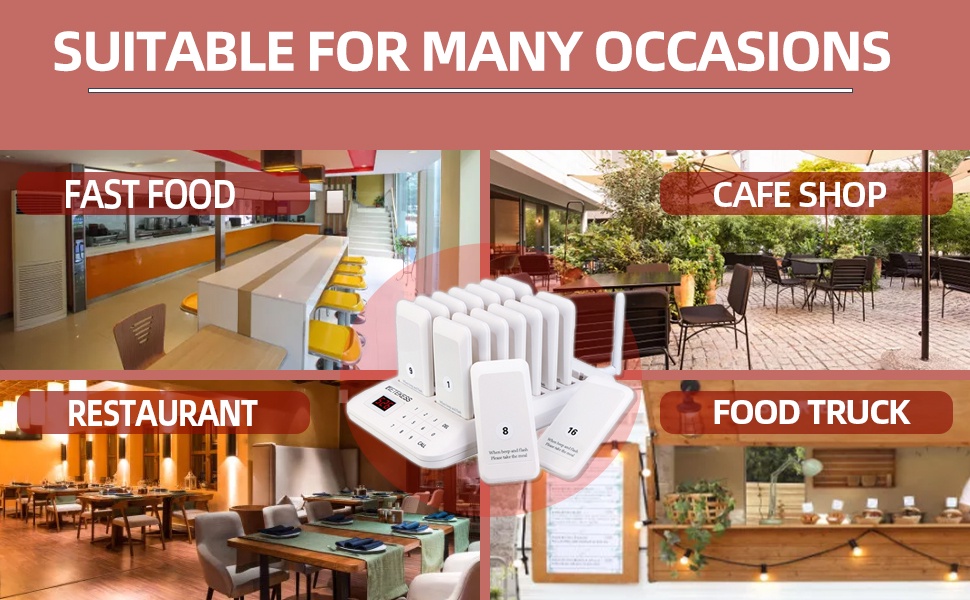 Retekess TD157 Restaurant Pager Calling System | Shopee Philippines