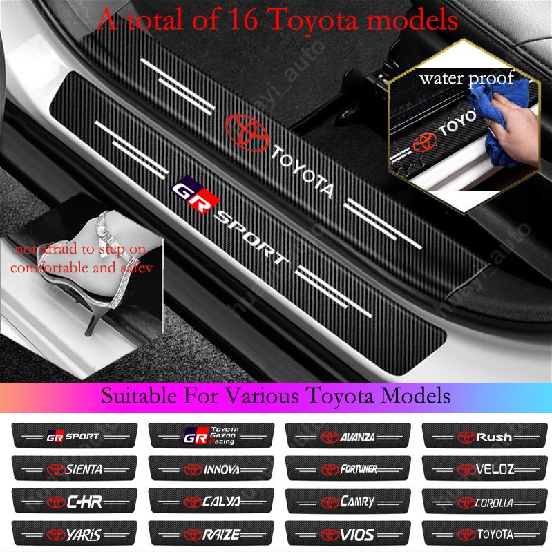 Toyota Raize Car Sill Sticker Anti-Scratch Waterproof Trunk Protector ...