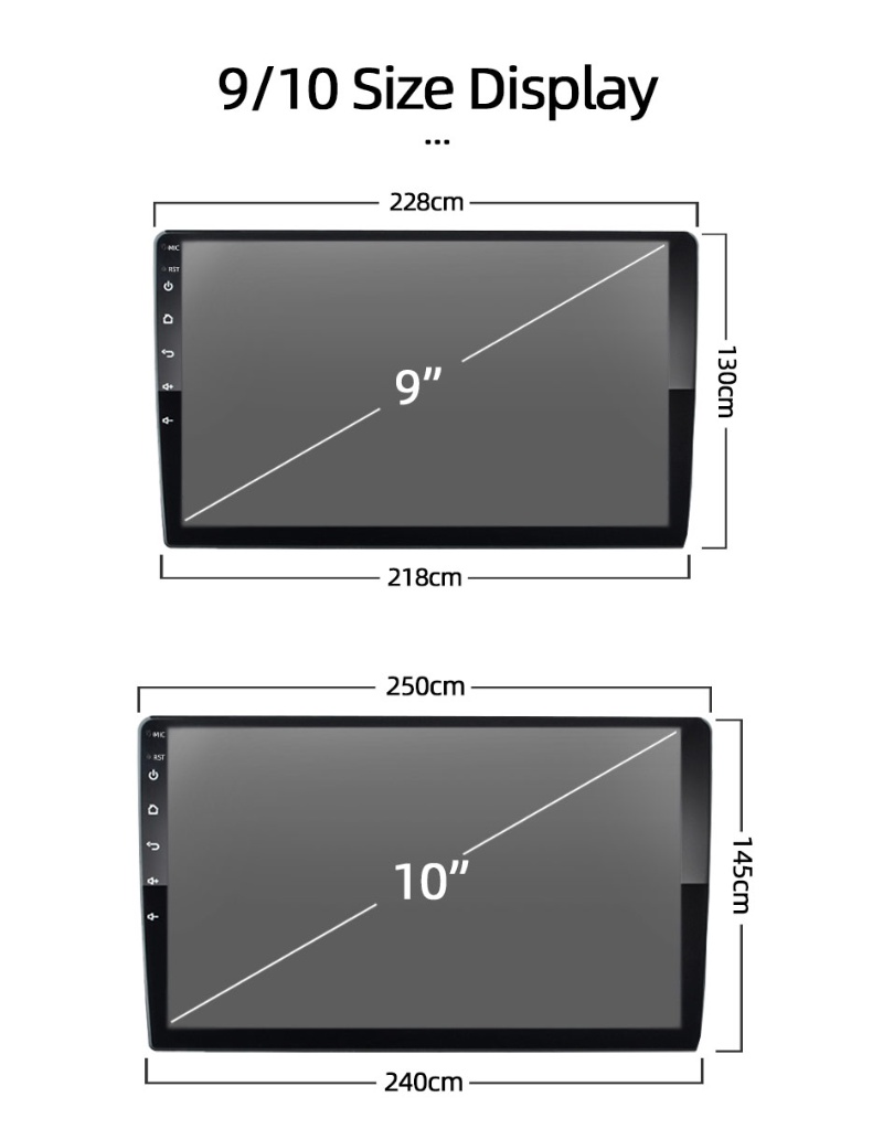 (6G+32G Android15 Carplay &Android Auto) 7"/9"/10.1"Inch Android Player ...