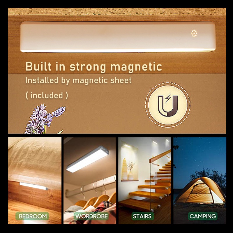 Magnetic Rechargeable Led Light Study Light for Room USB Desk Lamp Mini ...