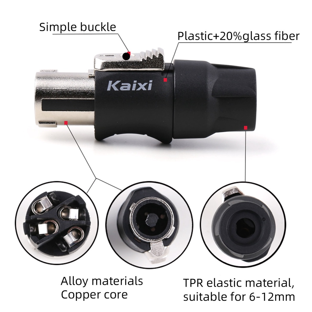 High Quaility SpeakerON Pure Copper 4 Core 4 Pin Audio Professional ...