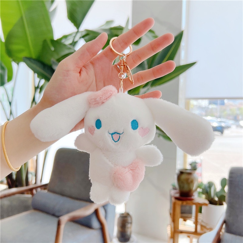 Cinnamoroll Plush Keychain Cute Sanrio Plushie Doll Bag Pendant Kulomi Soft Toy | Shopee Philippines
