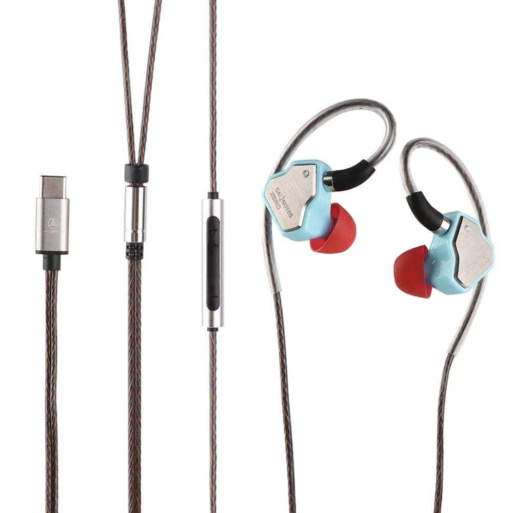 7Hz Salnotes Zero HiFi 10mm Dynamic Driver In Ear Earphone IEM 3.5mm ...