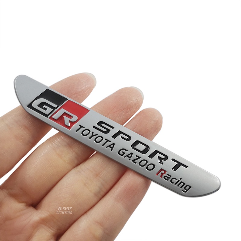 1 X Metal GR SPORT Logo Car Auto Side Fender Decorative Emblem Sticker ...