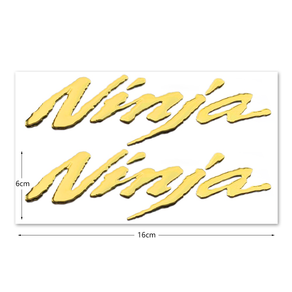 3D Badge Soft Adhesive Logo Decal Emblem For Motorcycle Kawasaki Ninja ...