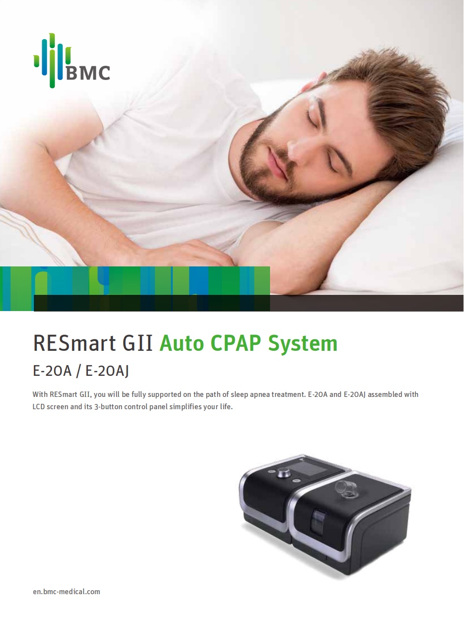 BMC Medical Gii Auto Cpap E-20Aj Apap Ventilator Machine For Anti ...