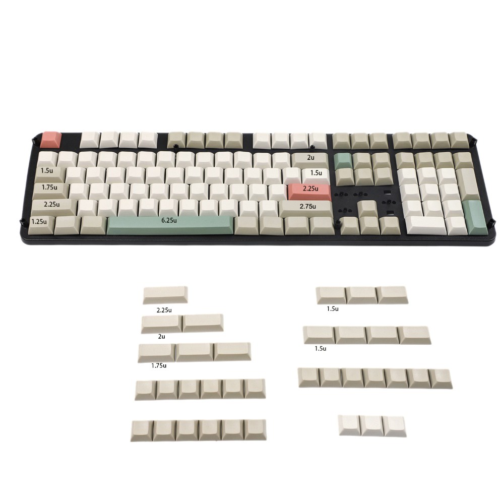 YMDK DSA Profile 9009 Dye-Sub Retro PBT Full Keyset For MX Mechanical ...