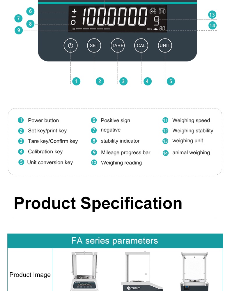 JOANLAB Laboratory Scales Analytical Balance Digital Microbalance ...
