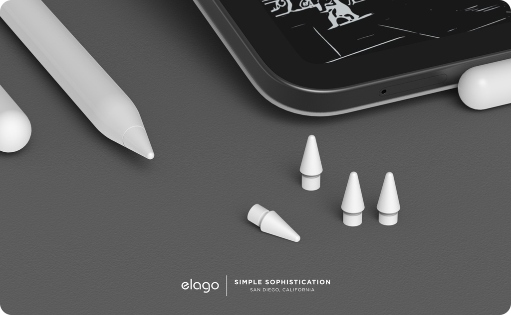 Elago Replacement Pencil Tips Compatible for iPencil Pro, 1st & 2nd ...
