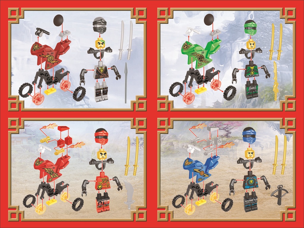 【Toy World】Building Block Toys nano Ninjago minifigures Phantom Ninja ...