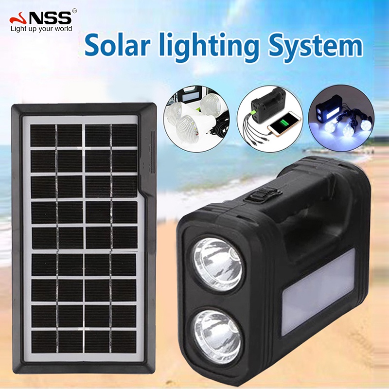 NSS 8017 Solar Lighting System Kit Outdoor Emergency Lights solar light ...