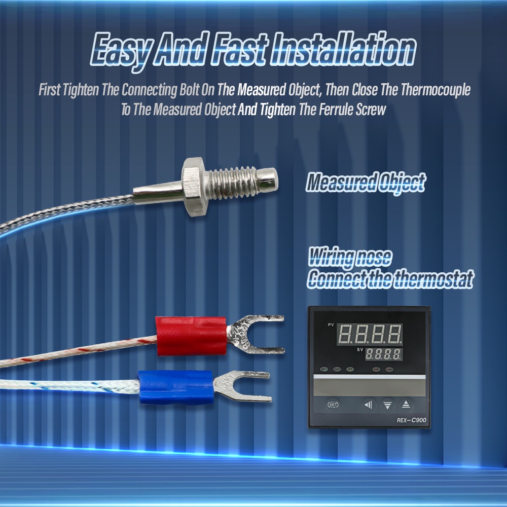TAXNELE Digital PID Temperature Controller Thermostat REX-C100 40DA K ...