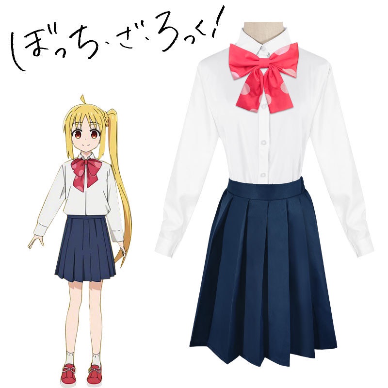 BOCCHI THE ROCK! Gotoh Hitori Cosplay Ijichi Nijika Costume Kita Ikuyo ...