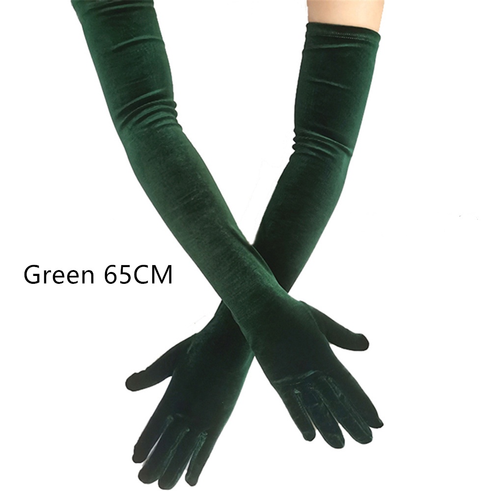 Multicolor 3 Lengths Noble Banquet Style Women Gold Velvet Long Dinner ...