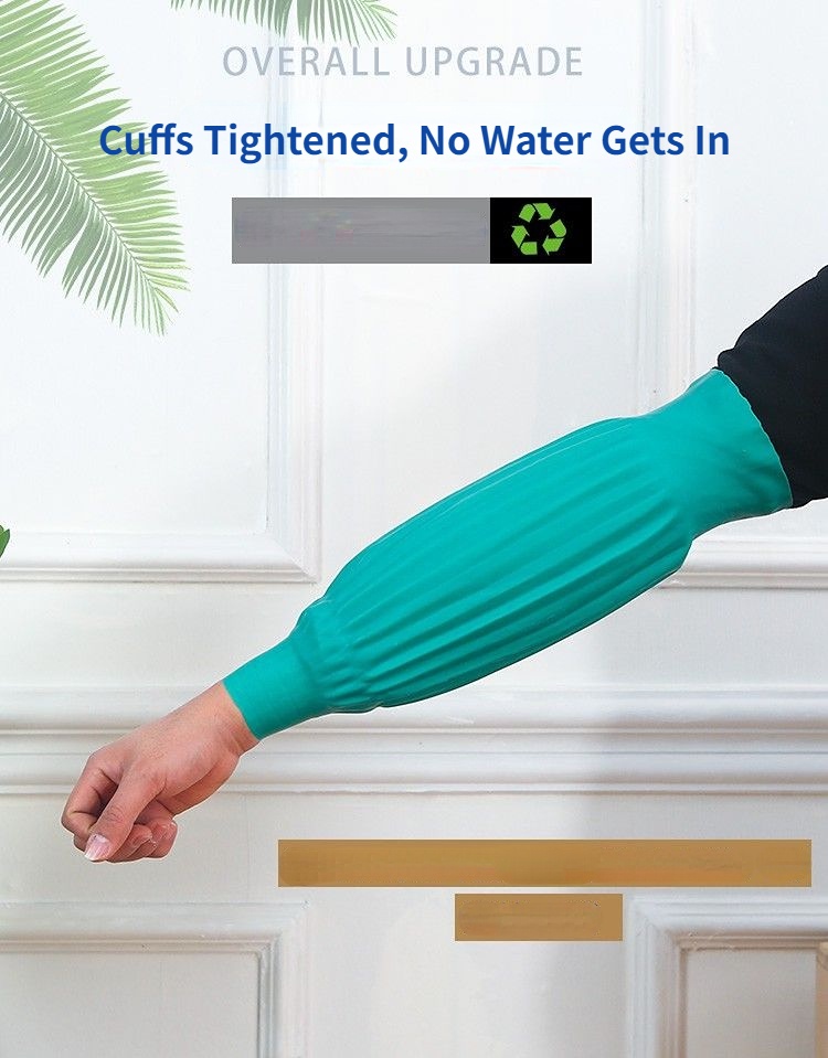 Latex Kitchen Arm Sleeves Waterproof Work Sleeves Leather Sleeve ...