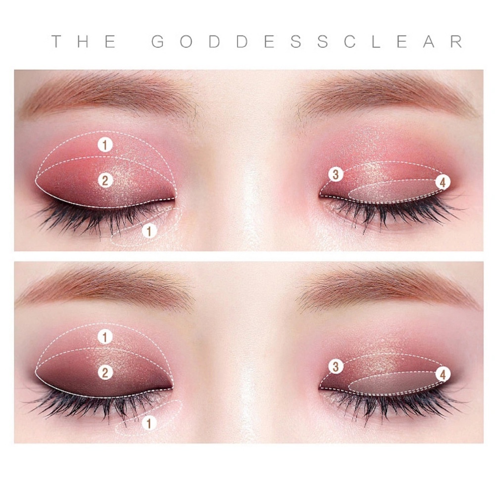 7 Color Eye Shadow Highlighter To Create Contours and Brighten A ...