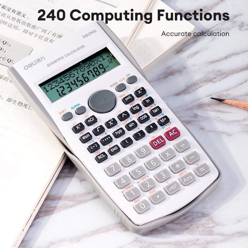 Deli Scientific Calculator Function Plus Calculator Multifunction ...