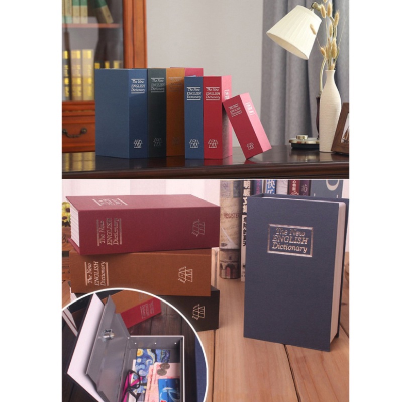 【Ship in 24h】4 Size Password Safe Box with Key Creative mini Cash Vault ...